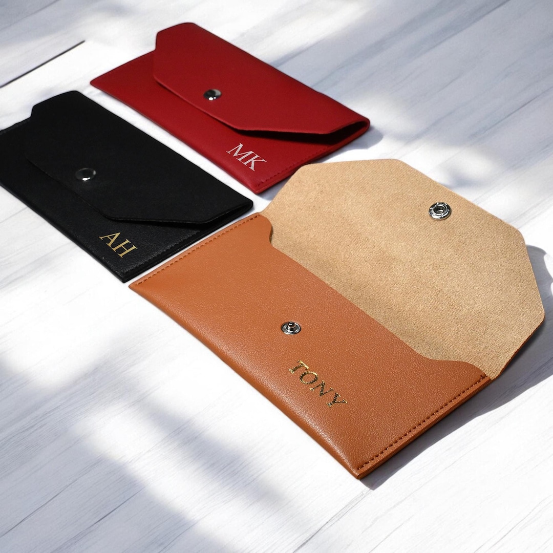 Cash Envelopes,money Carrier,card Carrier,leather Card Carrier, Leather ...