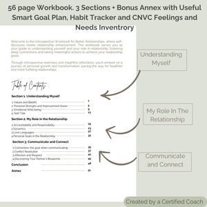 Healthy Relationships Building Workbook for Self Growth Exercises for ...