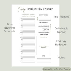 Productivity Tracker Bundle Productivity Booster Sheets for Busy Moms ...