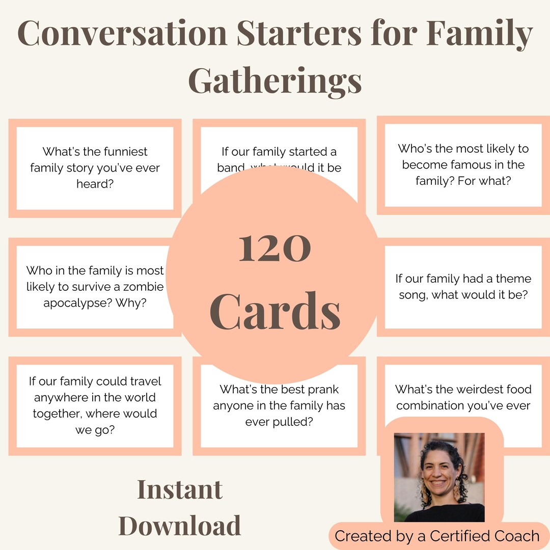 Family Gatherings Conversation Starters Holiday Dinner Icebreakers Fun ...