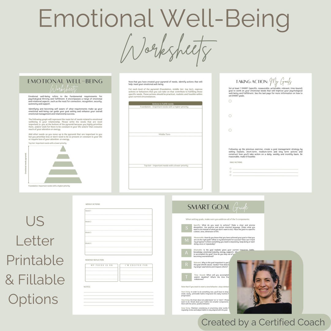 Healthier Relationships Worksheets to Achieve Emotional Well Being ...