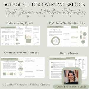 Healthy Relationships Building Workbook for Self Growth Exercises for ...