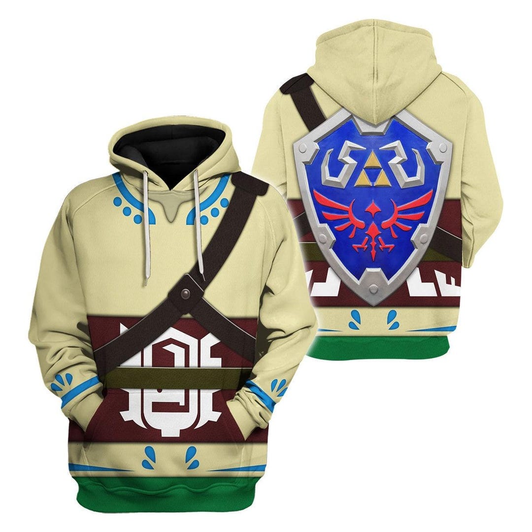 Skyward Sword Link Costume Hoodie, Zelda Totk Characters Cosplay 3D ...
