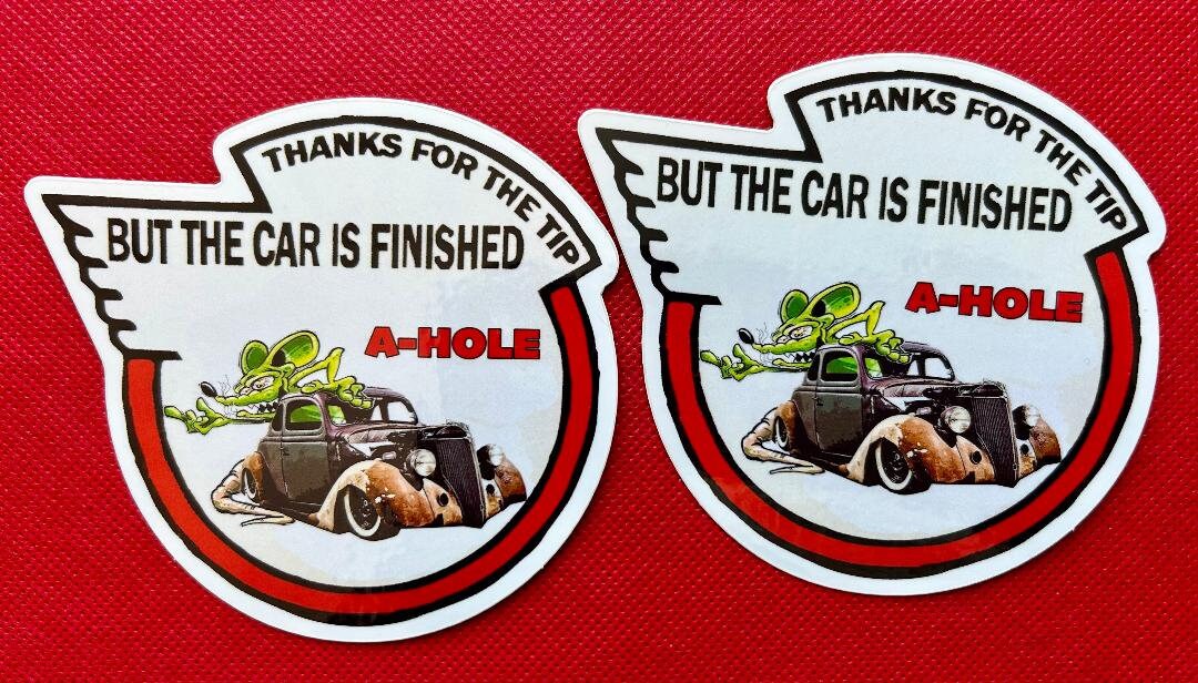 Tool Box Stickers 2-Pack Rat Rod Hot Rod Stickers - Motorcycle, Racing ...