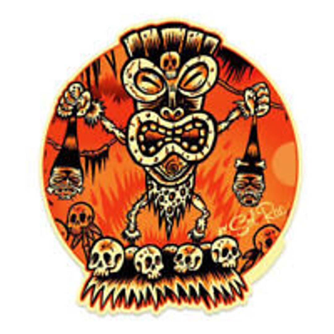 2-pack TIKI BAR Hot Rod Rat Fink Motorcycles Chopper Vintage Tools ...
