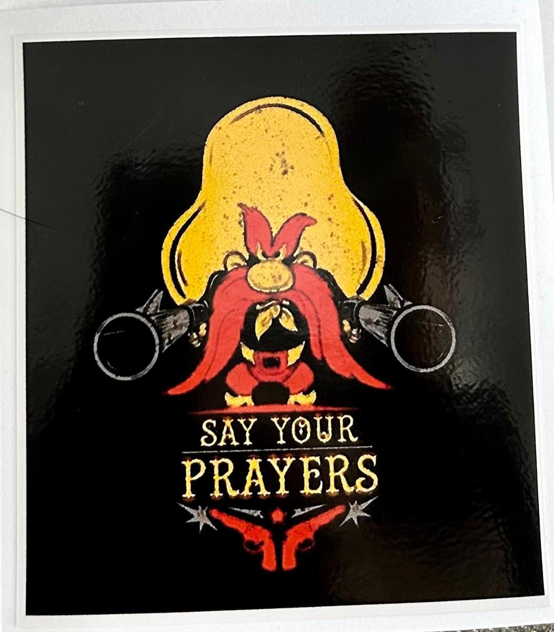 2-pack SAY YOUR PRAYERS Hot Rod Rat Fink Motorcycles Chopper Vintage ...