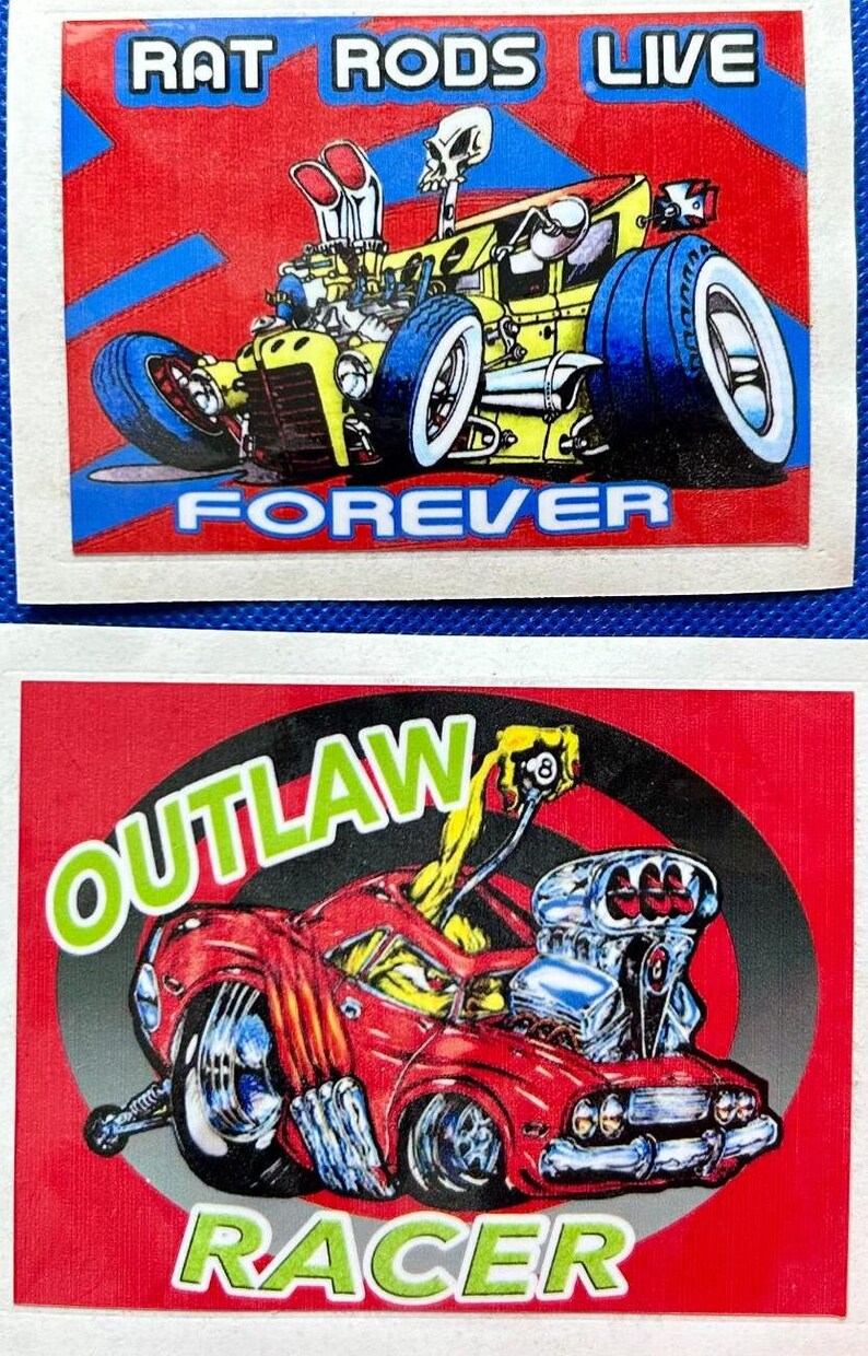 2-pack Hot Rod Rat Fink Motorcycles Chopper Vintage Tools Racing Rat ...