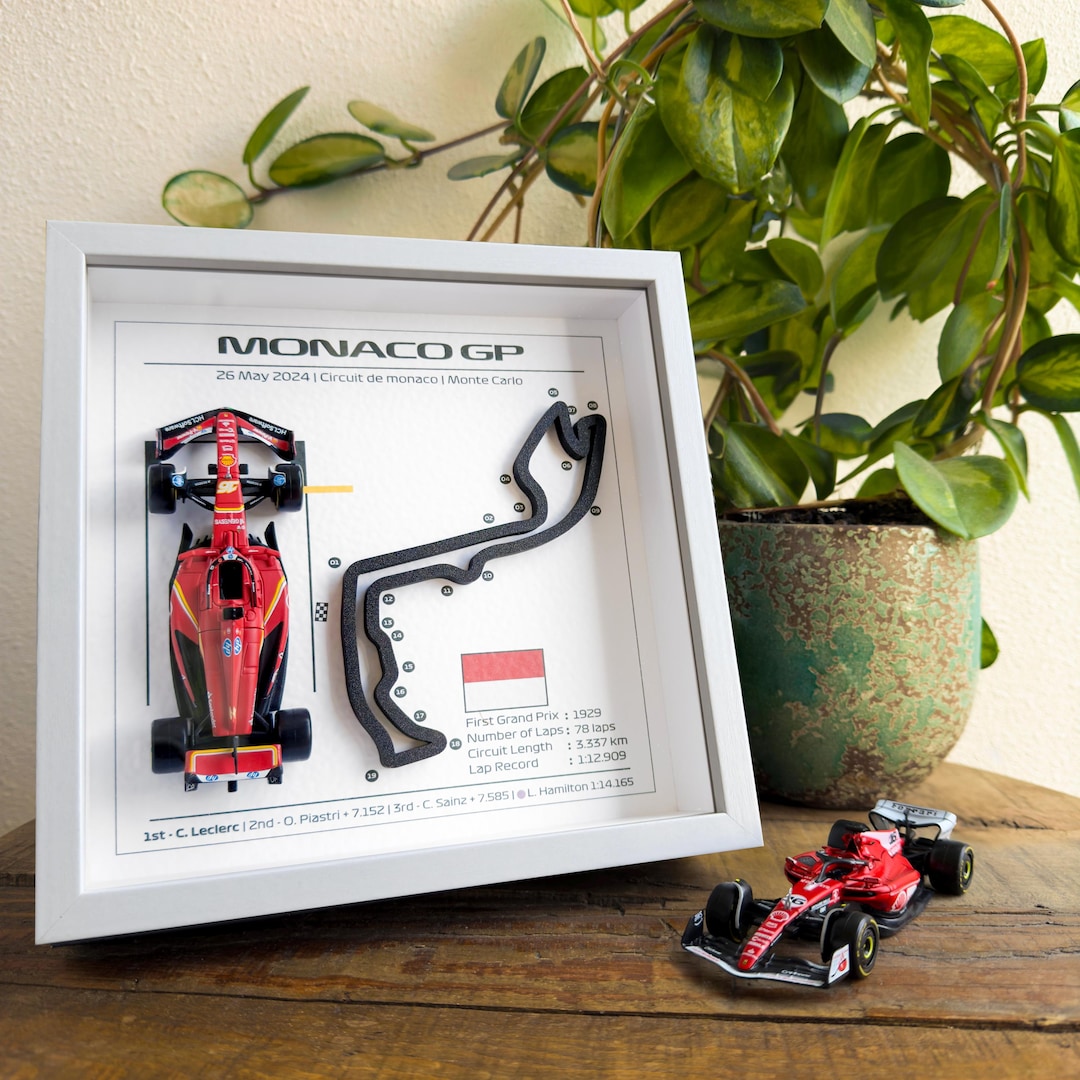 F1 Framed - MONACO GP 2024 | With Winning Car From Charles Leclerc | F1 ...