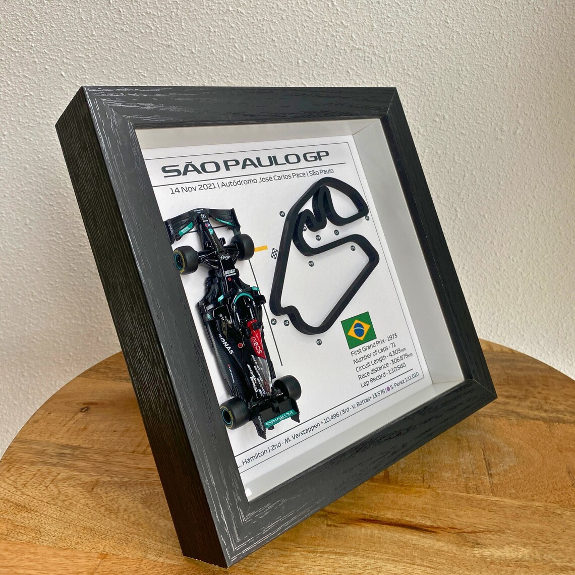 F1 Framed SAO PAULO GP 2021 With Winning Car From Lewis Hamilton F1 ...