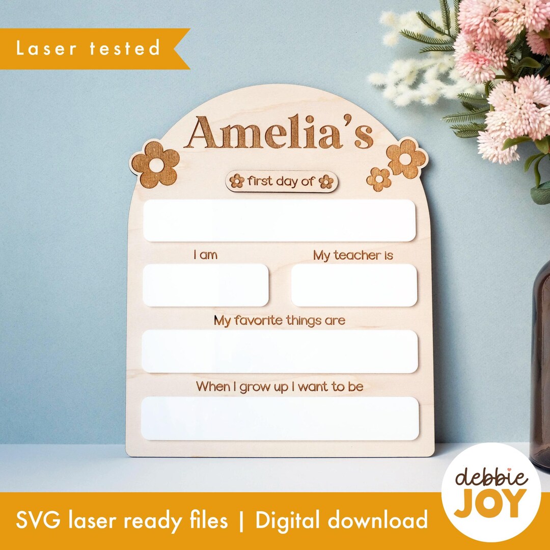 First Day of School Sign SVG, Personalized Arch Back to School Sign ...