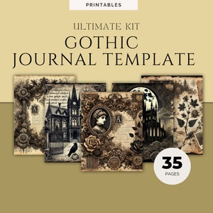 Victorian Gothic Junk Journal Templates Gothic Journal Papers Kit ...