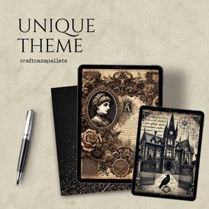 Victorian Gothic Junk Journal Templates Gothic Journal Papers Kit ...