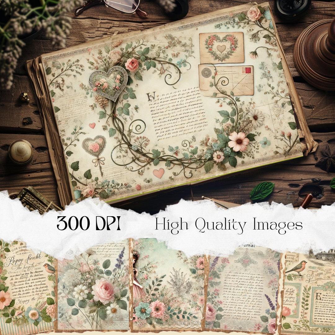 Cottagecore Junk Journal Kit Junk Journal Templates for Cottagecore ...