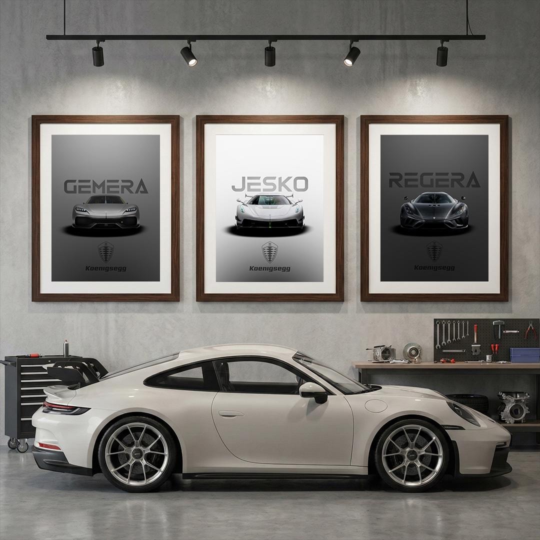 Koenigsegg Hypercar Digital Poster Set – Gemera, Jesko, Regera ...