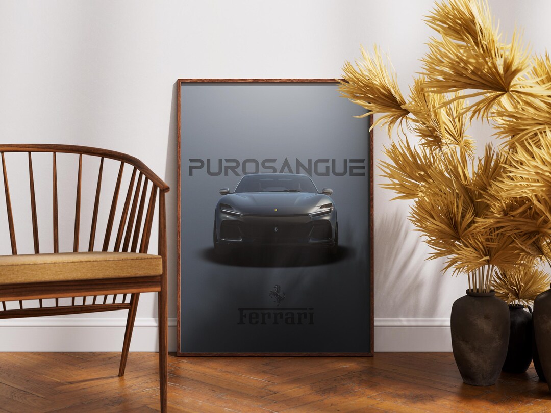 Ferrari Purosangue Poster | the Thoroughbred of Ferrari's Future - Etsy