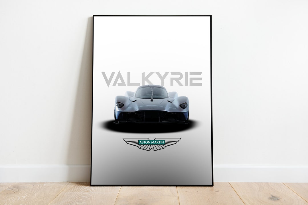 Aston Martin Valkyrie Poster, Print, Wall Art | Iconic Car, Sports Car ...