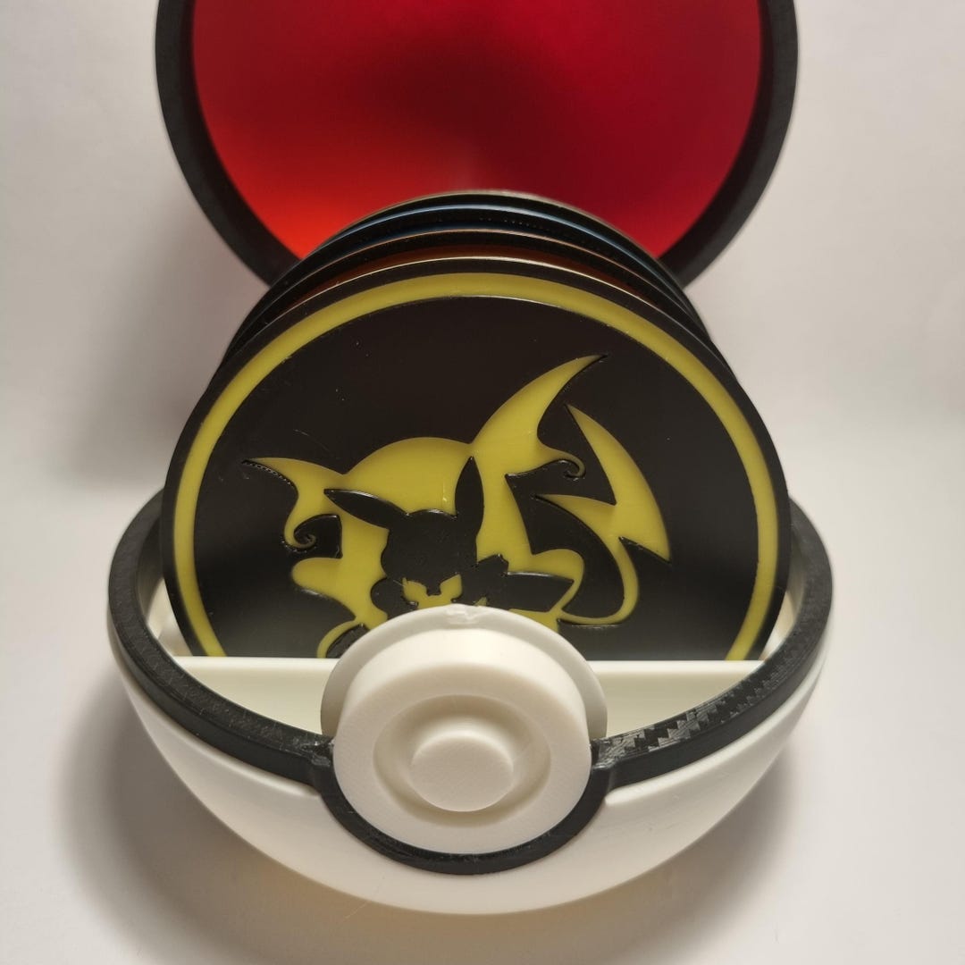 Pokémon Poké Ball Coaster Set as Seen in Pokémon Video Games/anime ...