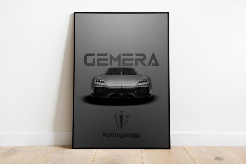 Koenigsegg Gemera 4 Seater V8 Hybrid Digital Download Print Mega GT ...