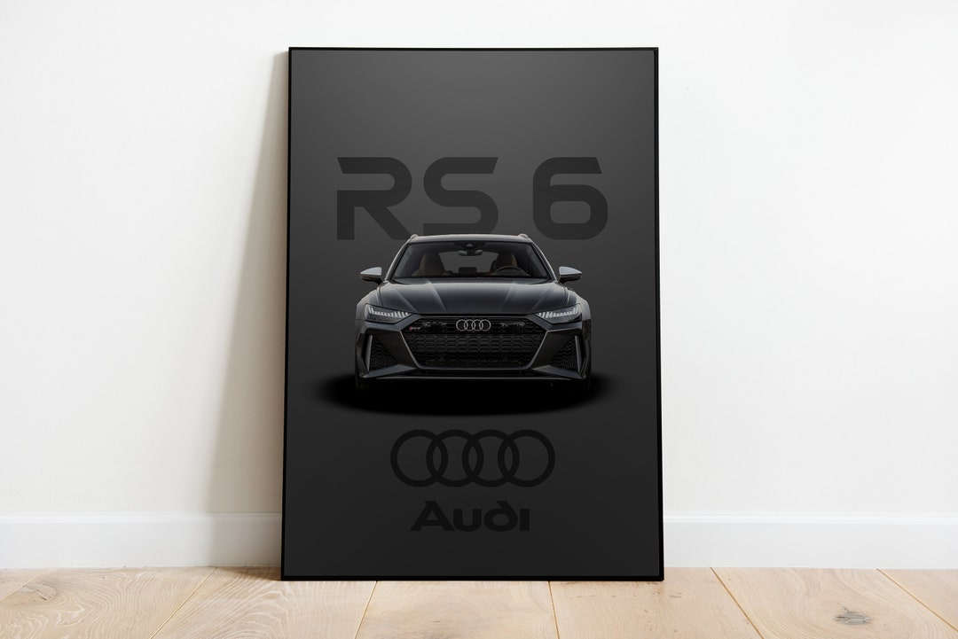 Audi RS6 Poster, Print, Wall Art Iconic Car, Sports Car, Motorsport Art ...