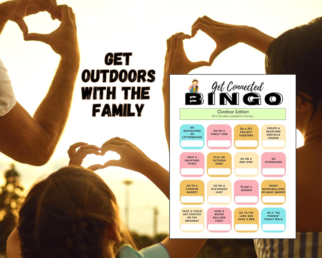 Outdoor Bingo Card: Family Fun, Screen-free Activities (PDF Download ...