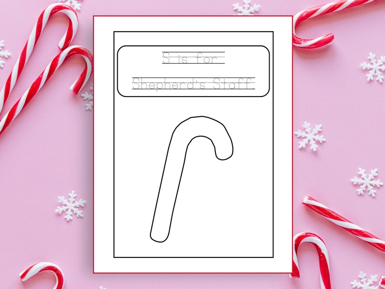 Jesus in the Candy Cane Printables: Christmas Advent Activities (PDF ...
