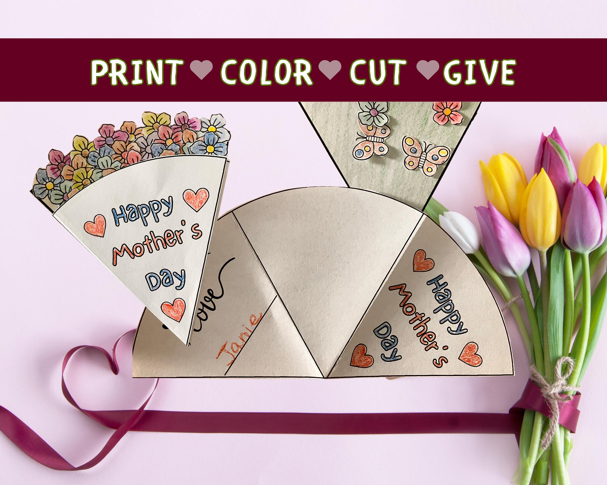 Mother's Day Cut and Paste Craft. School, Homeschool, Sunday School ...