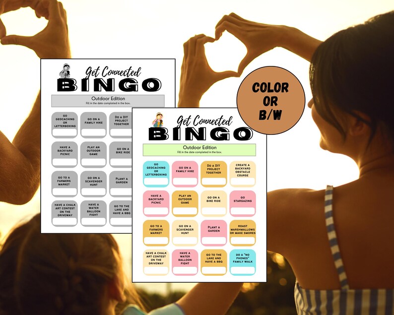 Outdoor Bingo Card: Family Fun, Screen-free Activities (PDF Download ...