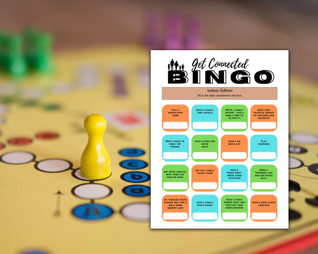 Family Bonding Bingo: Fun Indoor Activities (PDF Download) - Etsy
