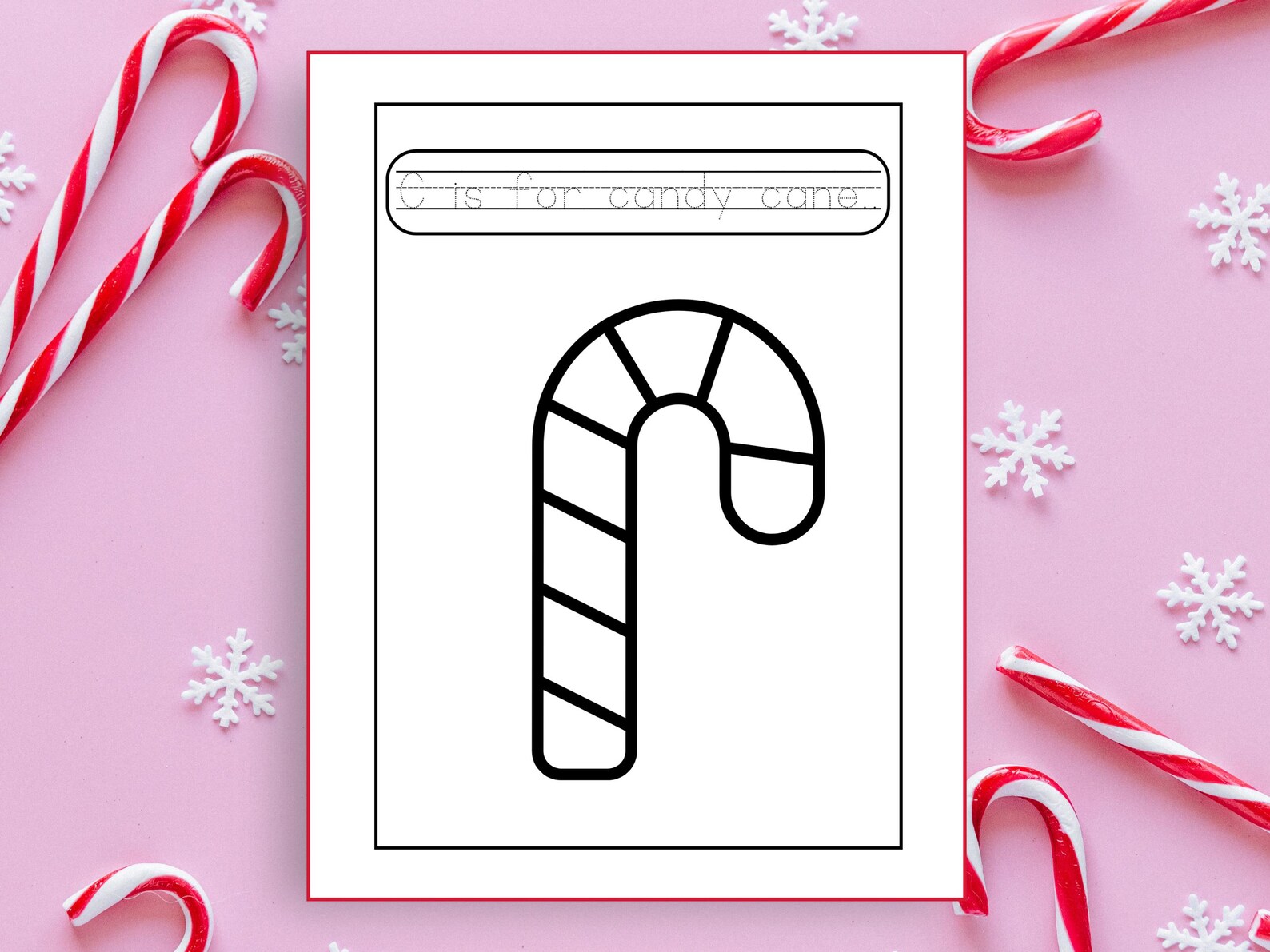 Jesus in the Candy Cane Printables: Christmas Advent Activities (PDF ...