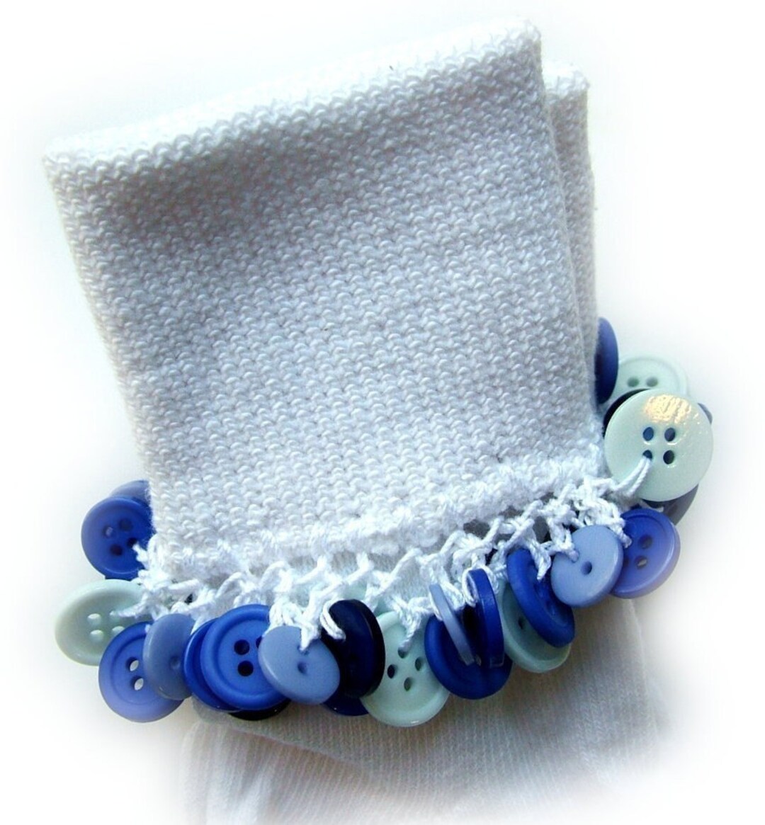 Blue Button Socks, Girls Socks, School, White Socks, Uniforms, Holidays ...