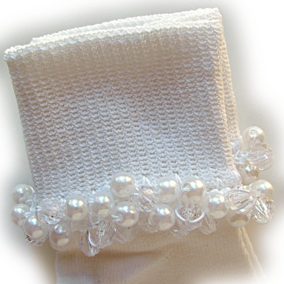 Simply Elegant Beaded Socks First Communion Baptism - Etsy