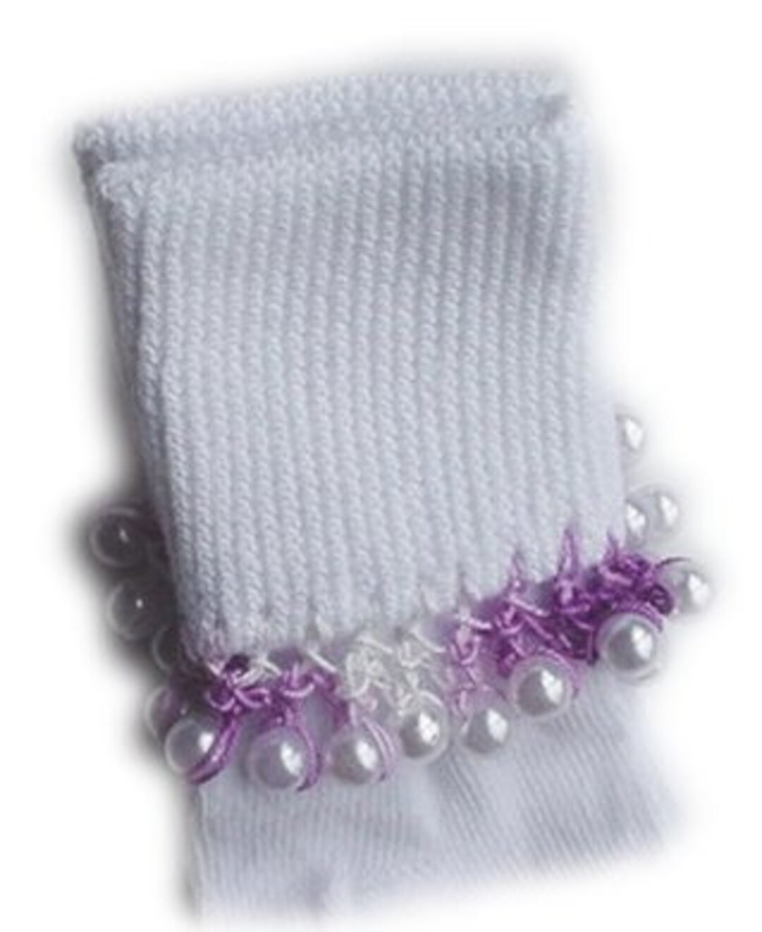 Lavender Variegated Pearl Beaded Socks, Girls, Lavender, Pearls, Purple ...