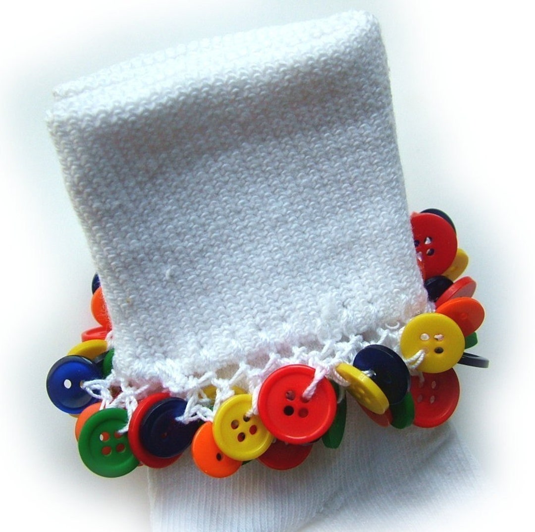 Primary Button Socks, Girls, Button, Red, Socks, Navy, School, Women's ...