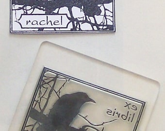 Crow Ex Libris - Etsy