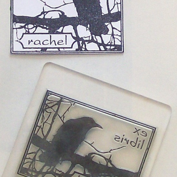 Crow Rubber Stamp - Etsy