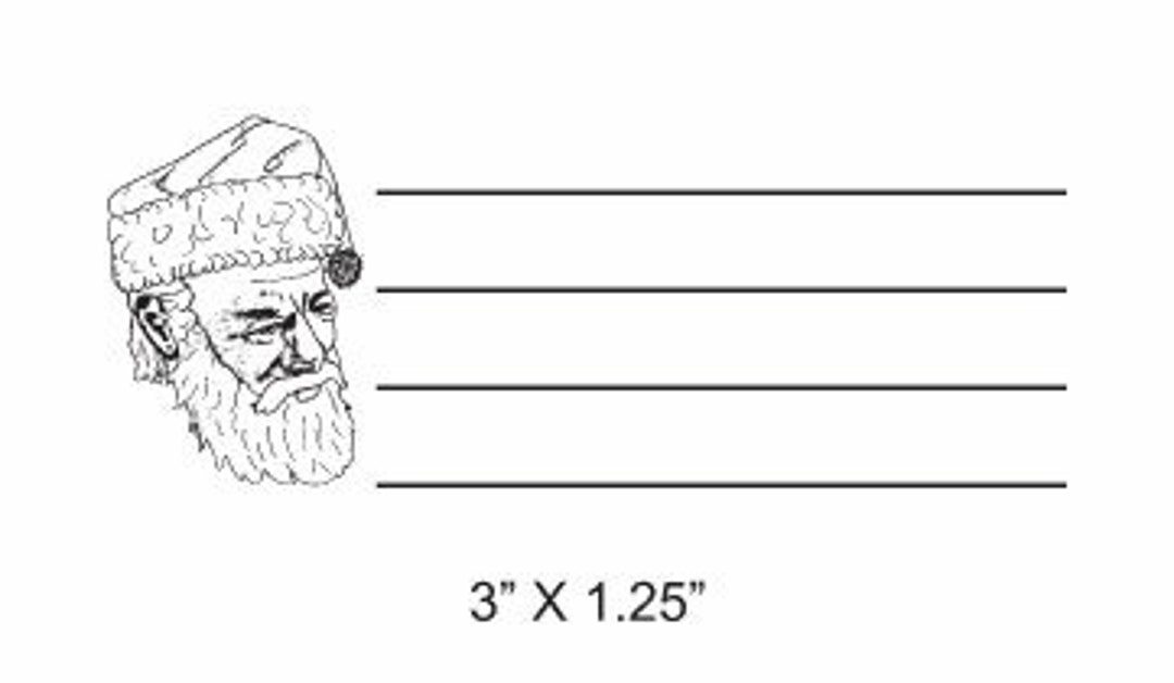 Miracle on 34th Street Santa With Lines Rubber Stamp for - Etsy