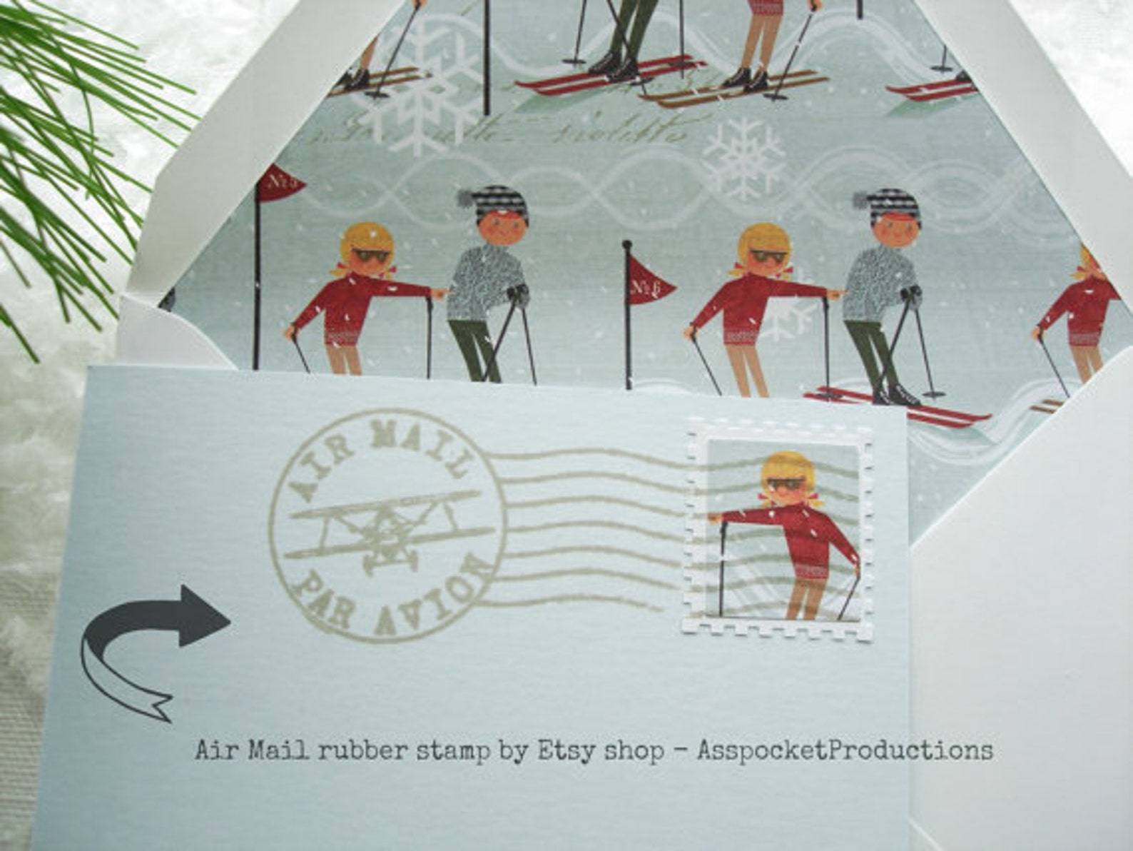 Airplane Post Mark Air Mail - Par Avion Mail Art Rubber Stamp 295 - Etsy UK