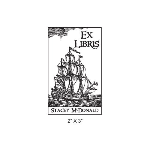 Owl Ex Libris Custom Rubber Stamp Bookplate - Etsy