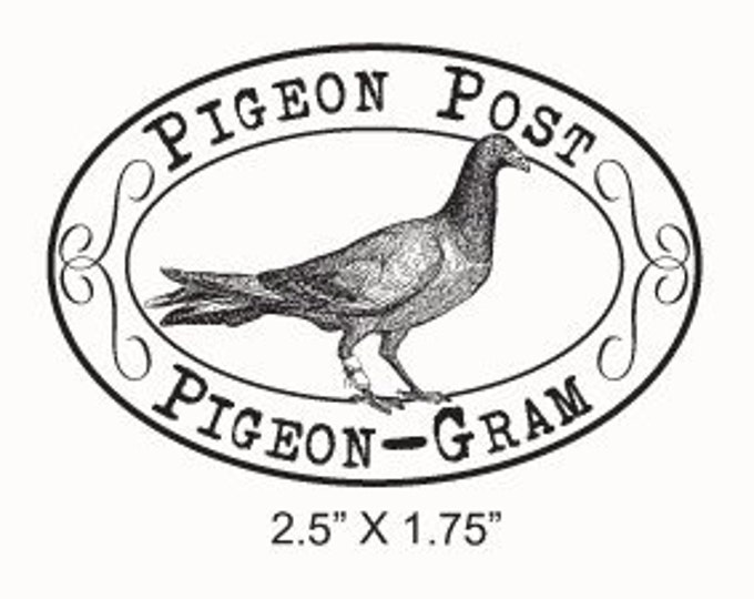 Pigeon Post Pigeon Gram Mail Art Rubber Stamp 268 - Etsy