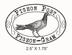 Pigeon Post Pigeon Gram Mail Art Rubber Stamp 268 - Etsy