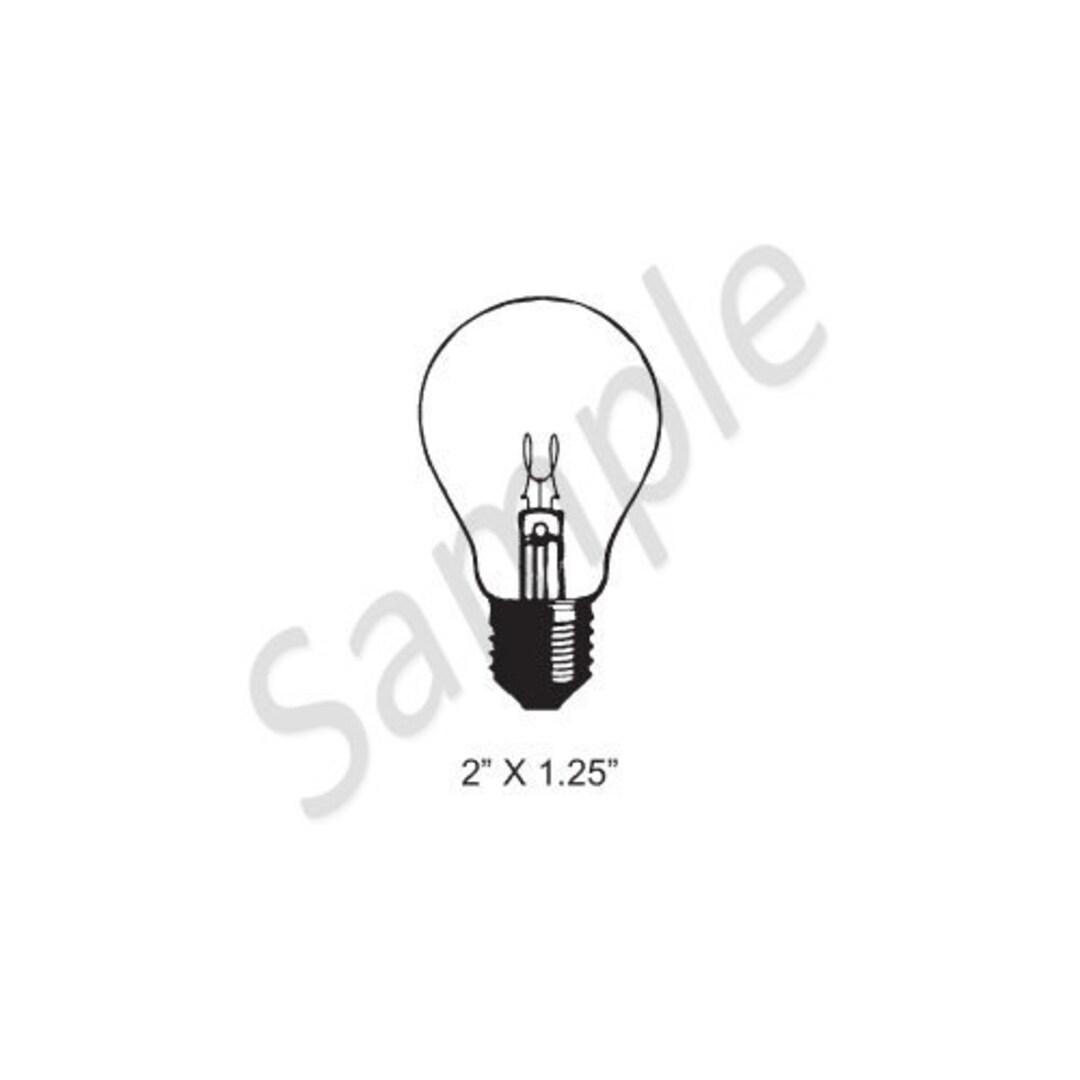 Antique Light Bulb Steampunk Rubber Stamp 435 - Etsy