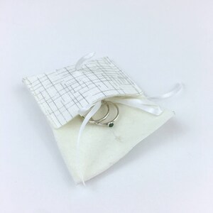 Tiny Envelope Ring Pouch Wedding Ring Proposal Prop Hand Embroidered ...