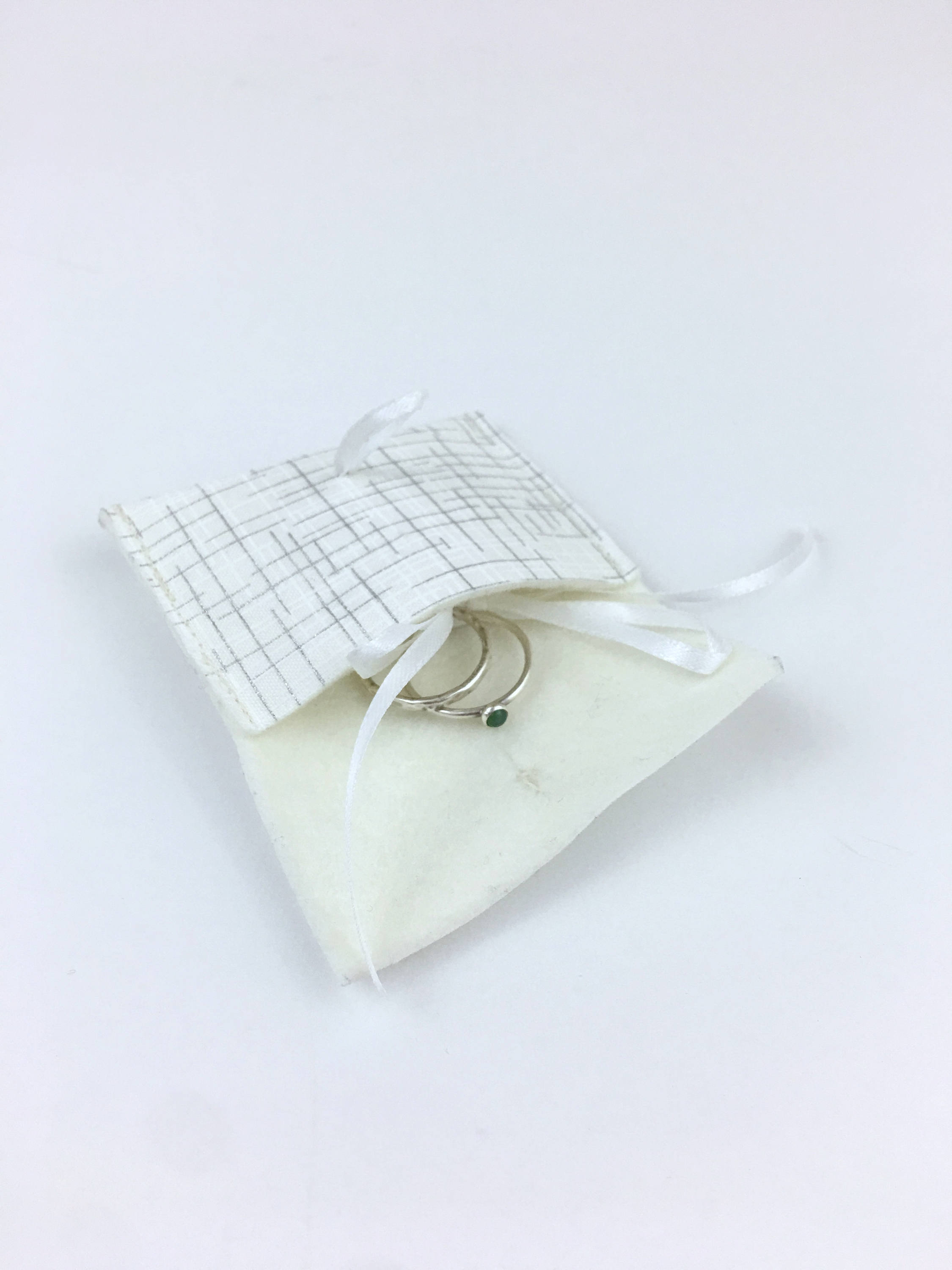 Tiny Envelope Ring Pouch Wedding Ring Proposal Prop Hand Embroidered ...