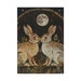 Two Hare Folk Art Print Rabbit Nature Illustration Witchy Celestial ...