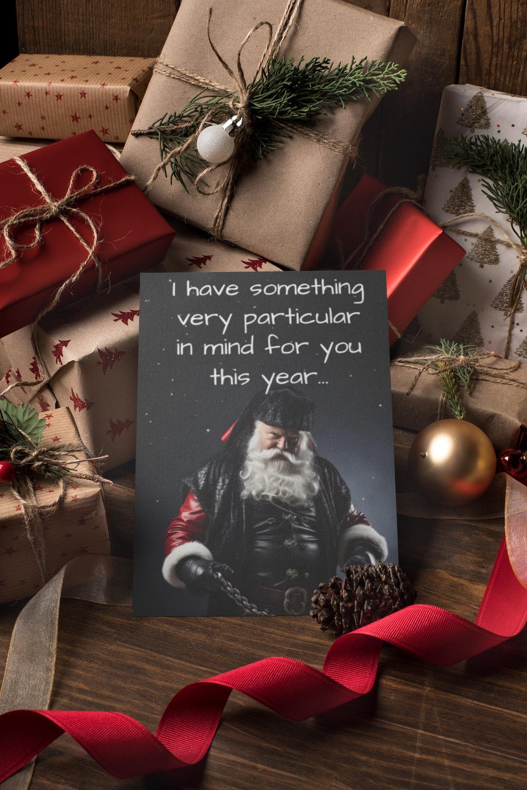 Greeting Cards, Naughty Santa BDSM "good Girl" Christmas Card Set ...