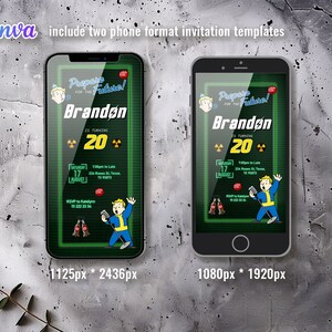 Fallout Birthday Invitation, Printable Invitation, Party Invite ...