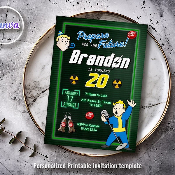 Fallout Invitation - Etsy