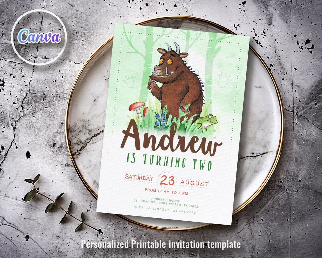 Printable Birthday Invitation, Storybook Invitation, Party Invite ...