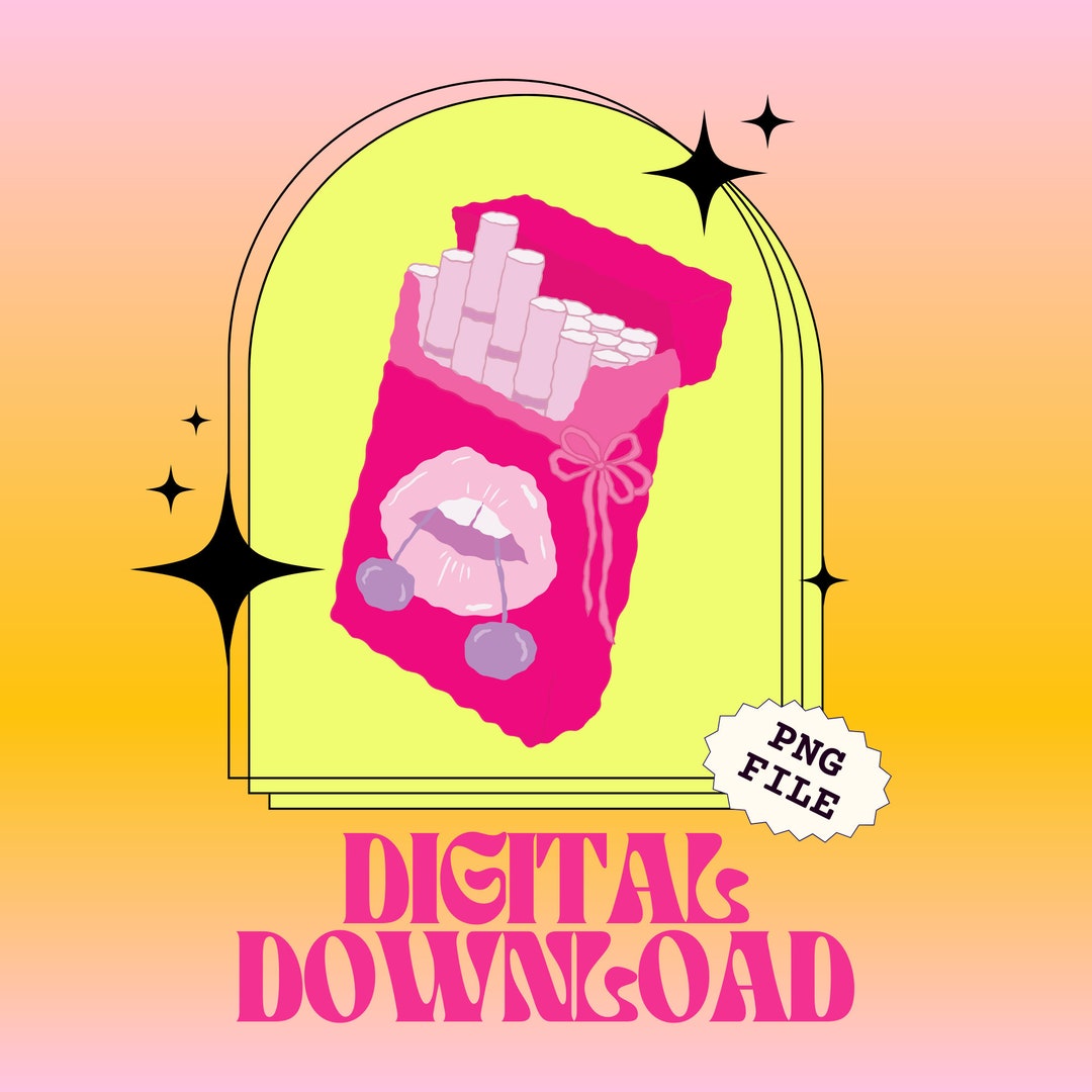 Coquette Cigarette Case PNG, Clip Art, Lips With Cherry, Instant ...