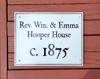 Small Historic House Year Circa Placard Sign / Custom - Etsy